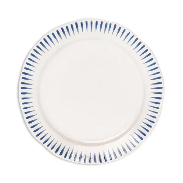 JULISKA Sitio Stripe 16 Piece Dinnerware Set, Service For 4 - Delft Blue