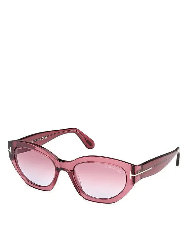 TOM FORD Geometric Square Sunglasses - Pink/pink Gradient