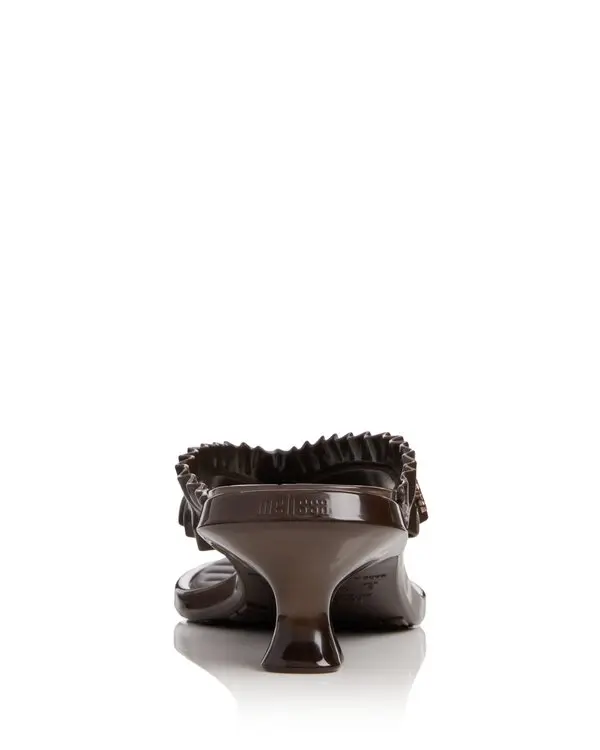 Melissa Kitten Heel Thong Sandals - Brown