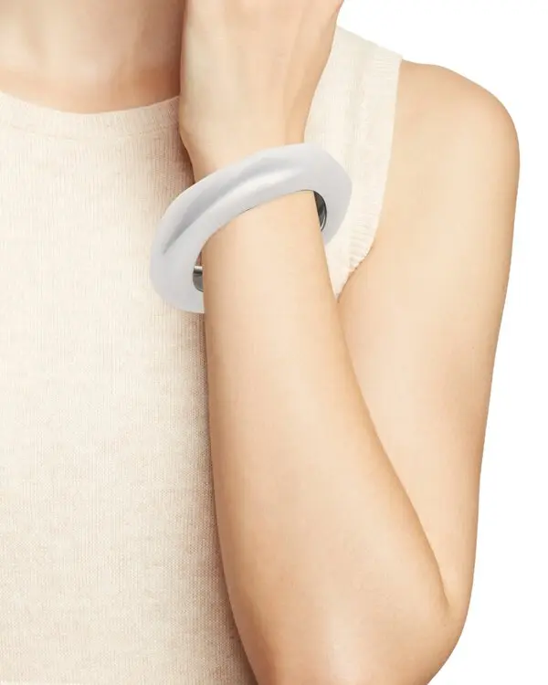 Alexis Bittar Molten Wide Bangle - Silver