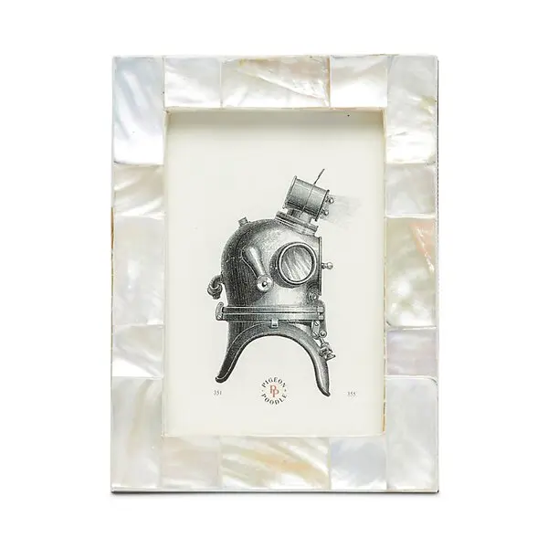 PIGEON AND POODLE Lesina Frame, 4 X 6 - Kabibe Shell