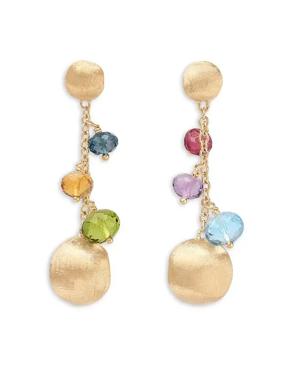 Marco Bicego 18k Yellow Gold Africa Multi Gemstone Drop Earrings - Multi/gold