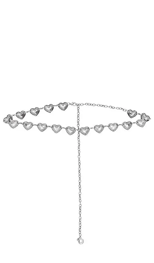8 Other Reasons Heart Chain Belt - Silver