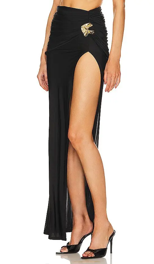 MICHAEL COSTELLO Magnolia Maxi Skirt - Black