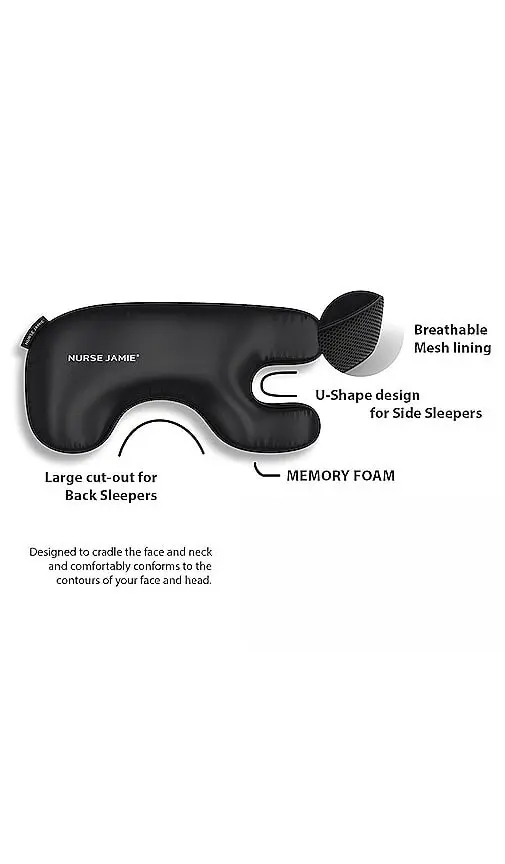 NURSE JAMIE Beauty Bear Memory Foam Pillow - Black