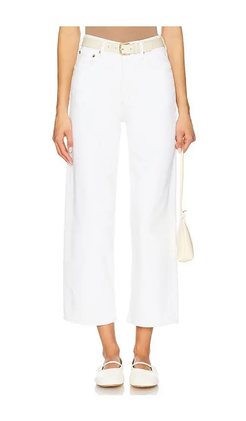AGOLDE Ren High Rise Wide Leg - White Wash