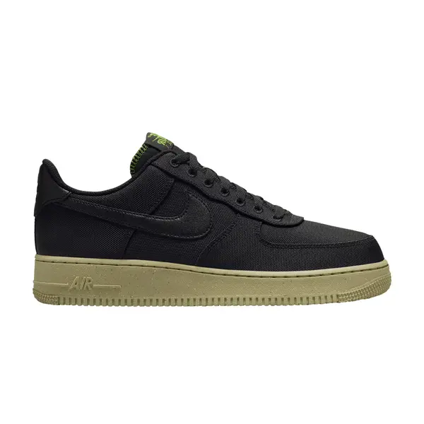 Nike Air Force 1 Low Sustainable Canvas Sneakers - Black