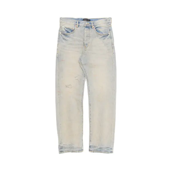 PURPLE BRAND Oil Repair Slim Straight Denim - Blue