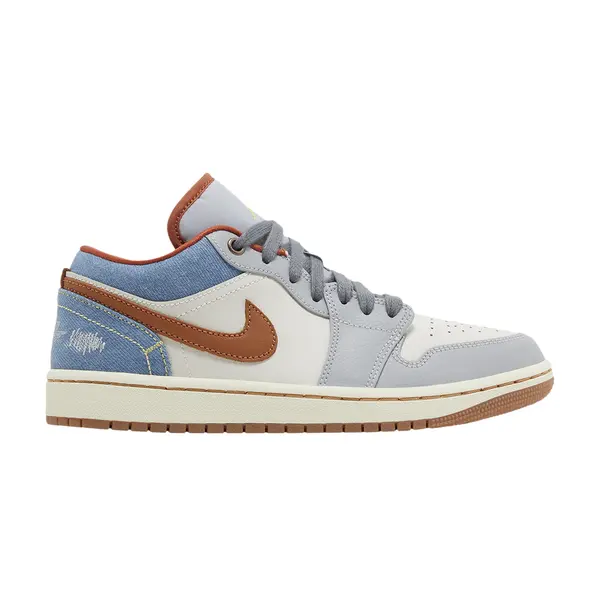 JORDAN 1 Low Phantom Denim Sneakers - Cream