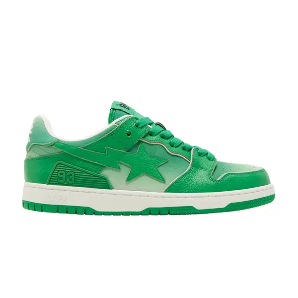 A BATHING APE Sk8 Sta #4 Gradient Sneakers - Green