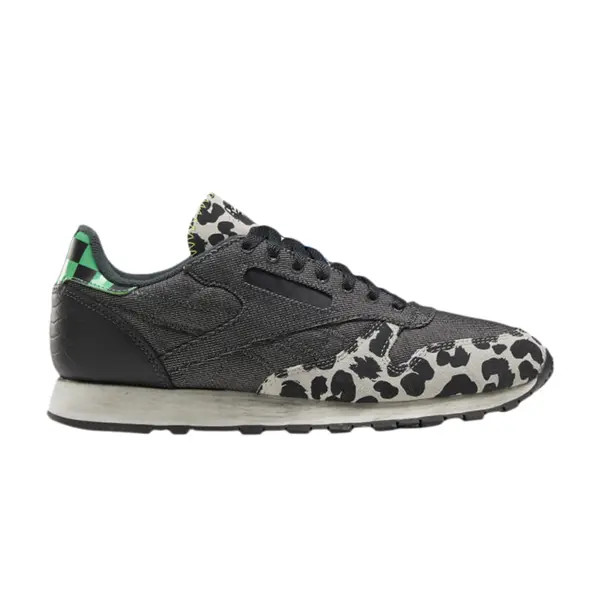 REEBOK Classic Leather Mu Cheetah Print Sneakers - Black
