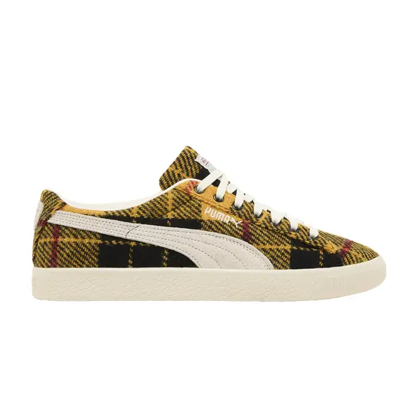 PUMA Harris Tweed X Suede Vintage Tartan Sneakers - Yellow