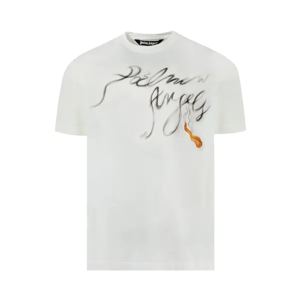 Palm Angels Foggy T-shirt 'off /black - White