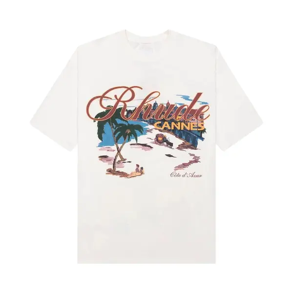 Rhude Cannes Beach Tee - White