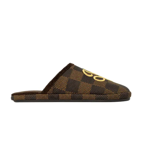 LOUIS VUITTON Palace Slipper Damier Pop Ebene - Brown