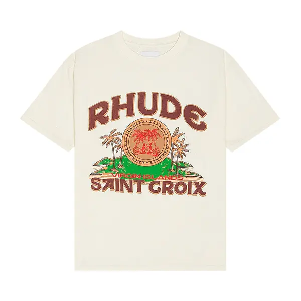 Rhude Saint Croix T-shirt 'vintage - White