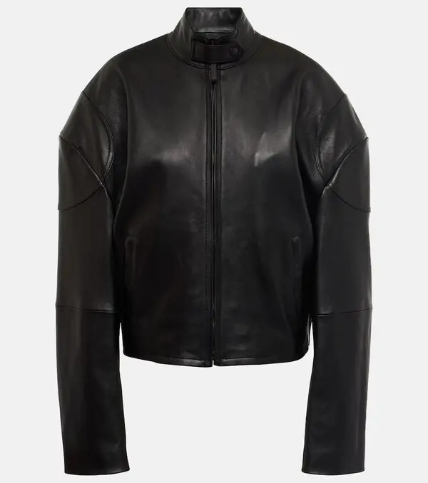 Acne Studios Logo Leather Jacket