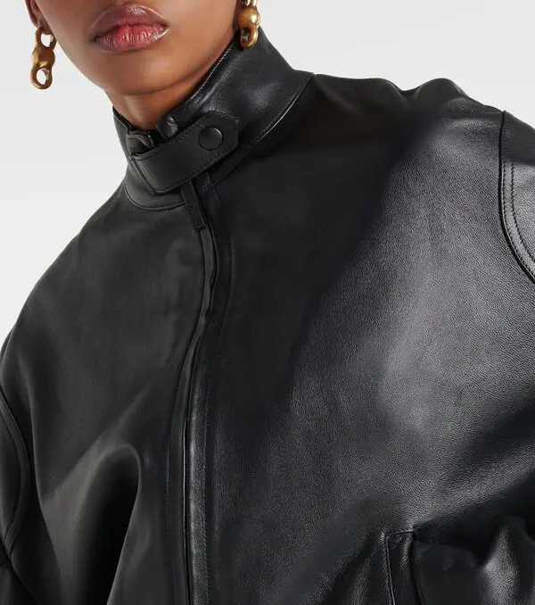 Acne Studios Logo Leather Jacket