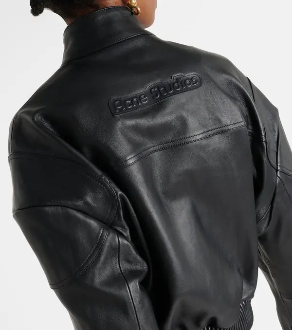 Acne Studios Logo Leather Jacket