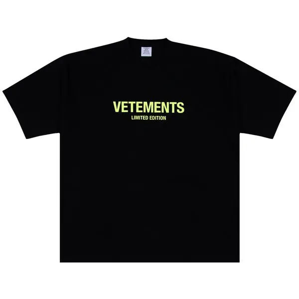 Vetements Limited Edition Logo T-shirt - Black