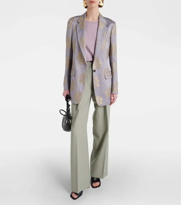 Dries Van Noten Printed Jacquard Blazer