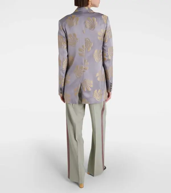 Dries Van Noten Printed Jacquard Blazer