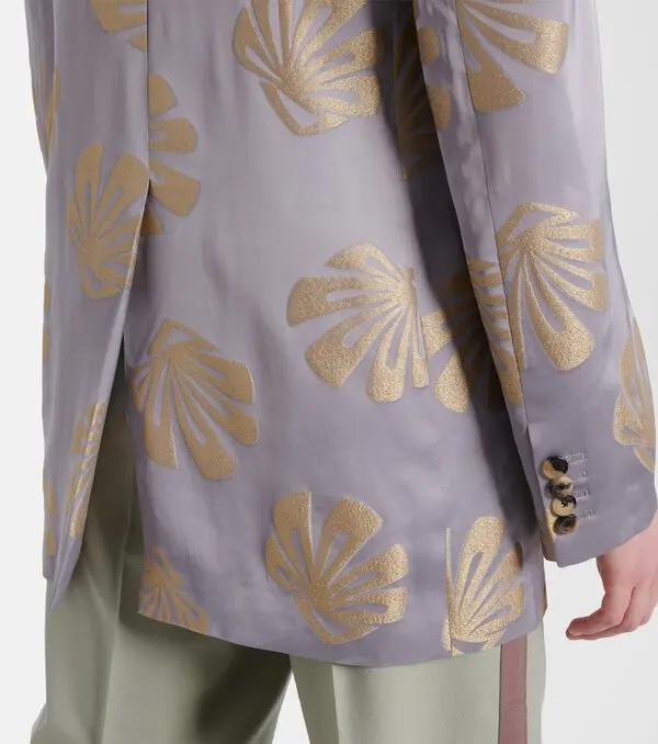 Dries Van Noten Printed Jacquard Blazer