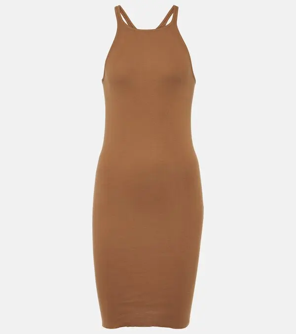 Rick Owens Cotton Minidress - Brown