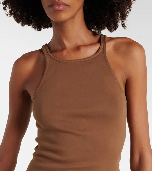 Rick Owens Cotton Minidress - Brown