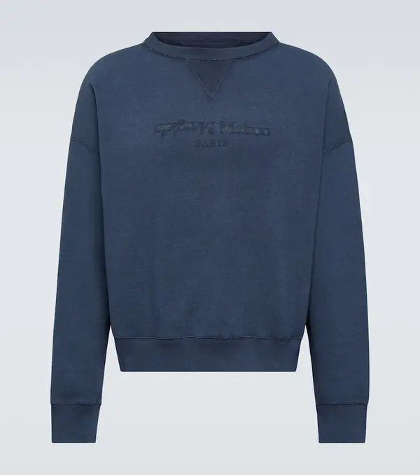 MAISON MARGIELA Logo Cotton Jersey Sweatshirt