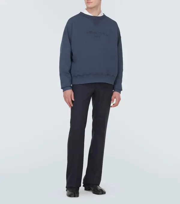 MAISON MARGIELA Logo Cotton Jersey Sweatshirt