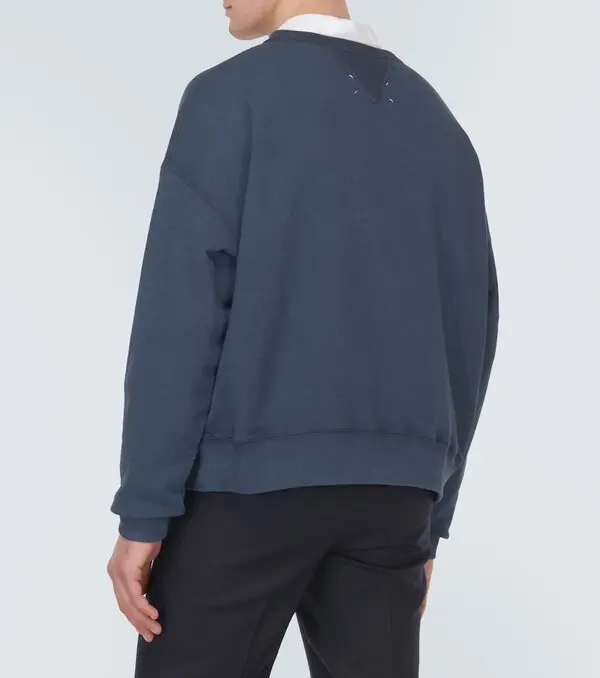 MAISON MARGIELA Logo Cotton Jersey Sweatshirt