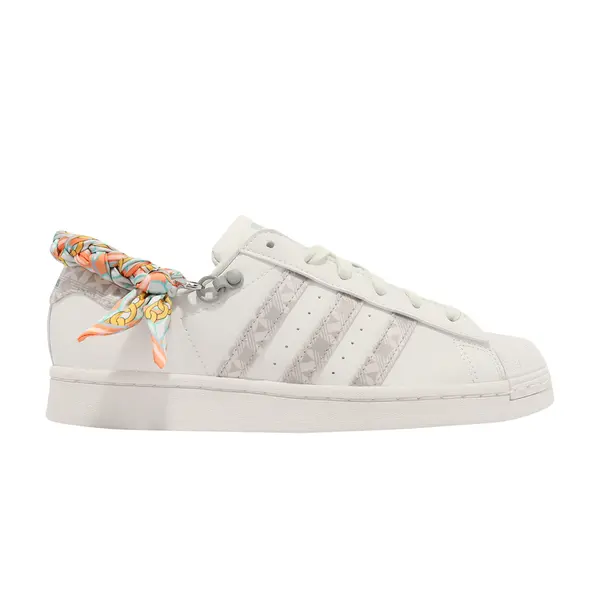 Adidas Wmns Superstar 'satin Scarf White Tint - Cream