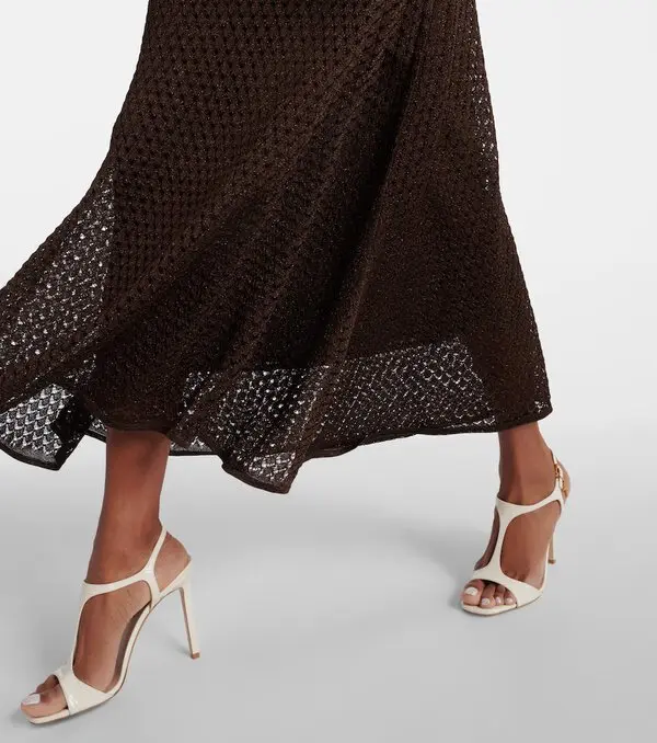 TOM FORD Lurex® Maxi Dress - Brown