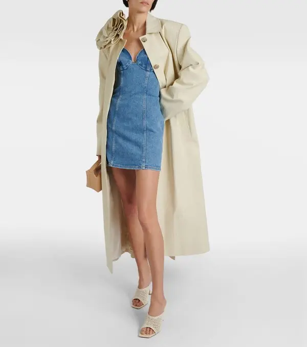 Magda Butrym Denim Corset Mini Dress - Blue
