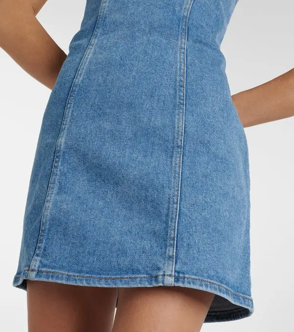 Magda Butrym Denim Corset Mini Dress - Blue