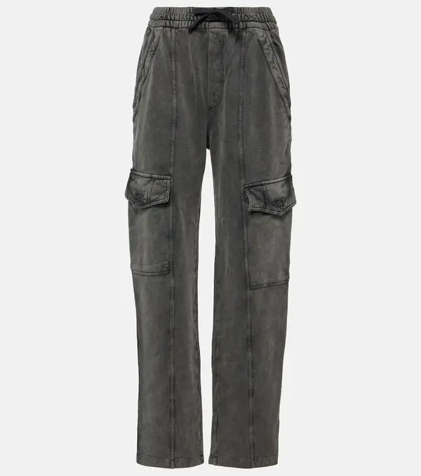 MARANT ETOILE Peorana Cotton Cargo Pants - Grey