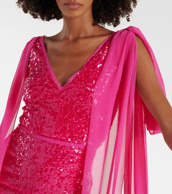 Erdem Sequined Midi Dress