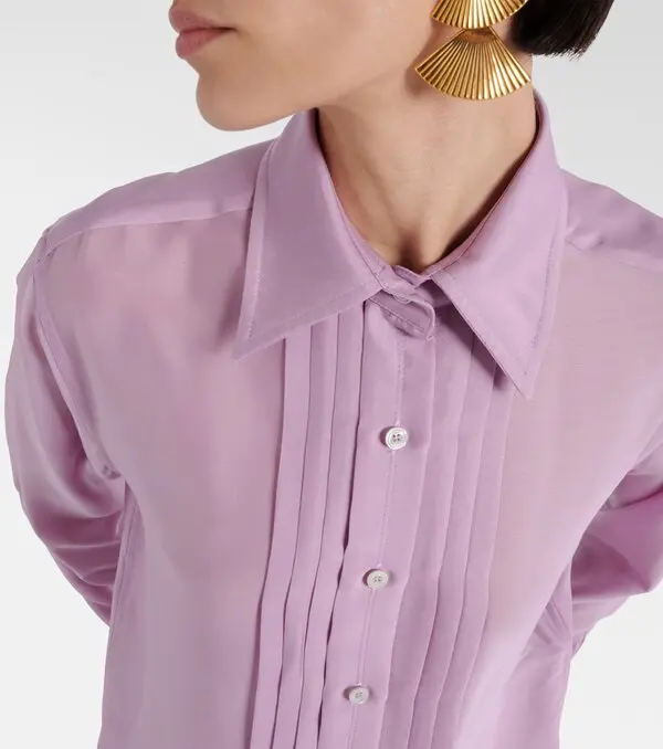 TOM FORD Silk Batiste Shirt - Pink