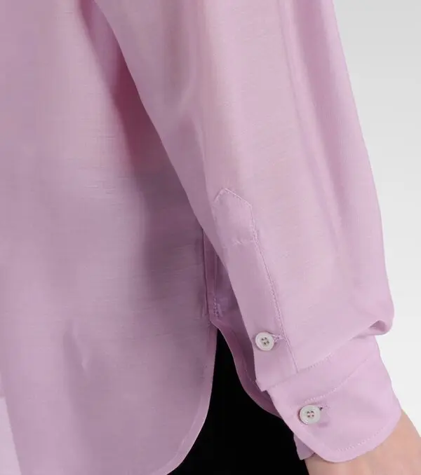 TOM FORD Silk Batiste Shirt - Pink