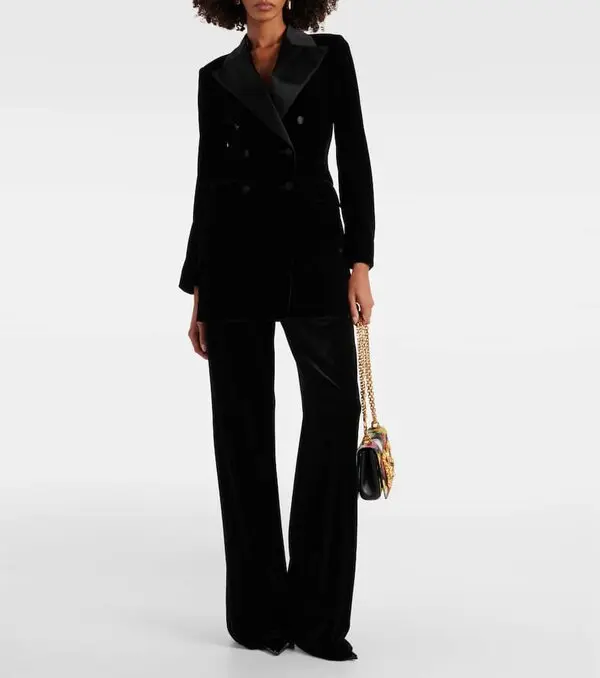 Dolce & Gabbana Double-breasted Velvet Blazer