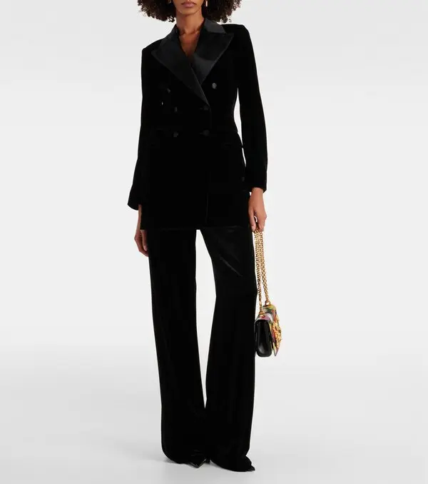 Dolce & Gabbana Double-breasted Velvet Blazer