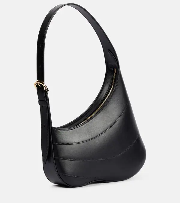 Alaïa Leather Shoulder Bag - Black