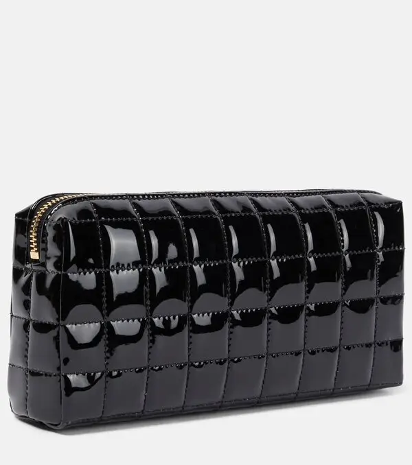 Saint Laurent Cassandre Matelassé Pouch With Strap - Black