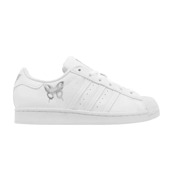 Adidas Superstar Matte Silver Butterfly