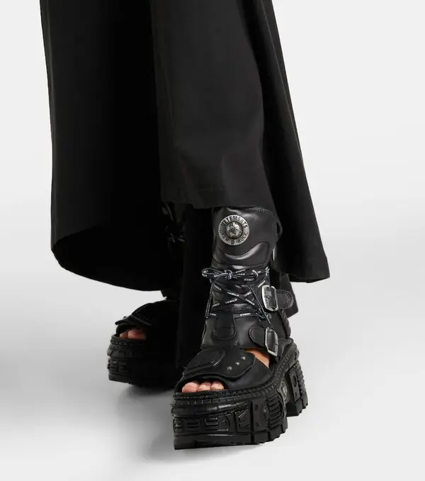 Vetements Leather Platform Boots