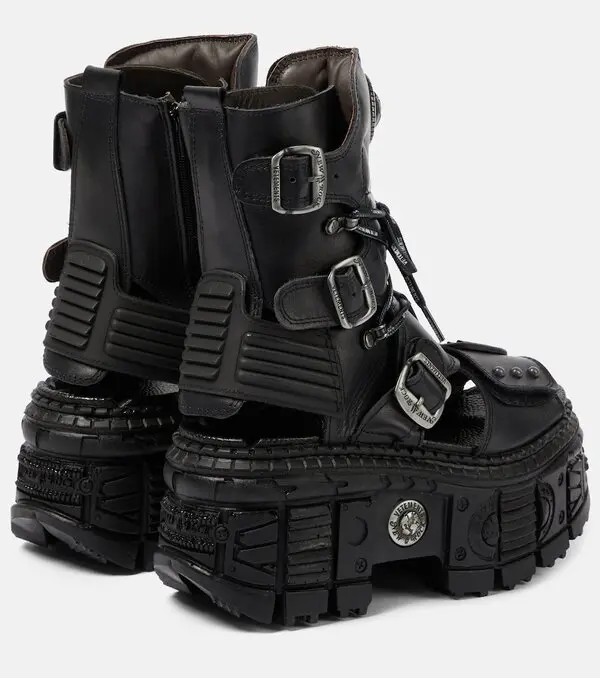 Vetements Leather Platform Boots