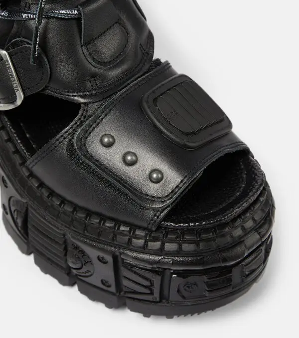 Vetements Leather Platform Boots