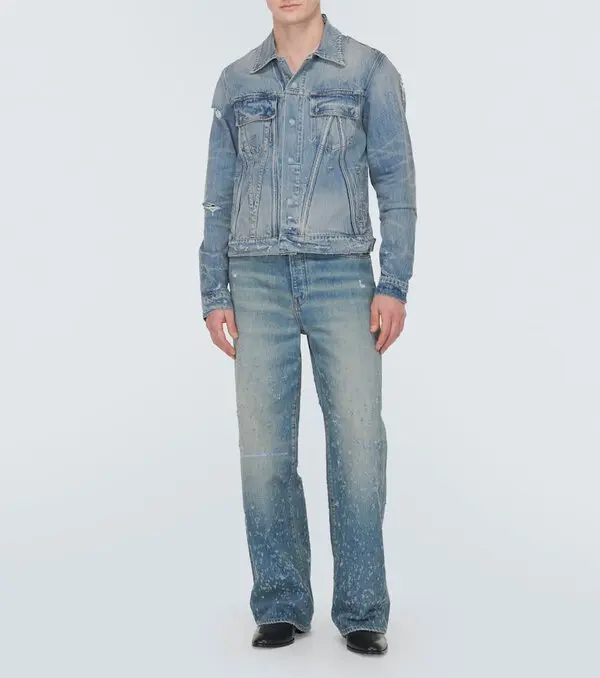 Amiri Distressed Denim Jacket