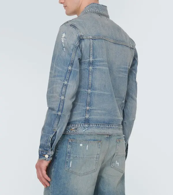 Amiri Distressed Denim Jacket